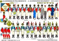Plate 312: French Empire: 4th Swiss Regiment 1813-1815 | 0312