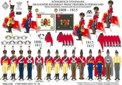 Tafel 029: Königreich Dänemark: Leichtes Dragoner-Regiment Prinz ...