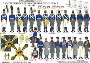Tafel 144: Königreich Preußen: 2. Ostpreußisches Infanterie-Regiment No ...